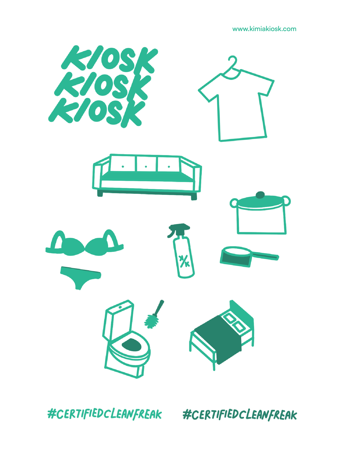 KIOSK Sticker Pack – Kiosk by Kimiamart®